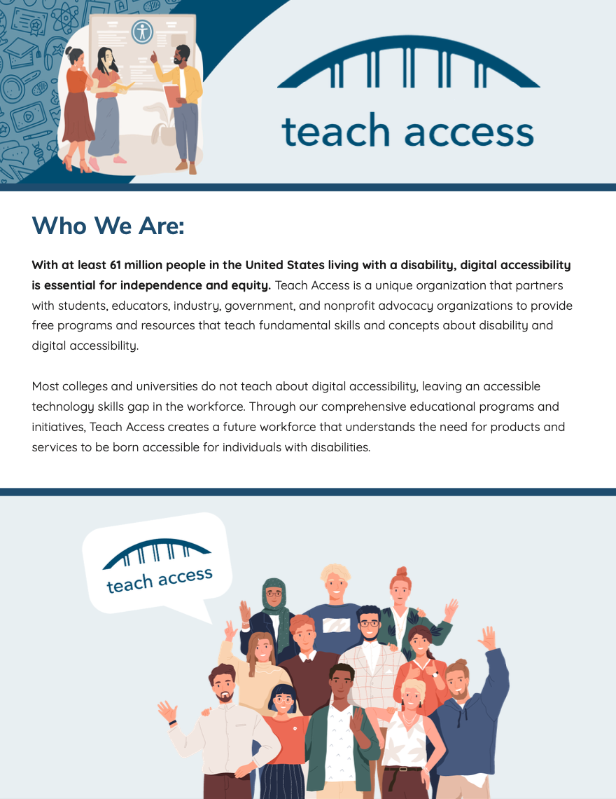 Case for Support – Teach Access